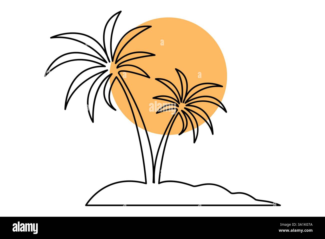 Tree icon line continuous Stock Vector Images - Alamy