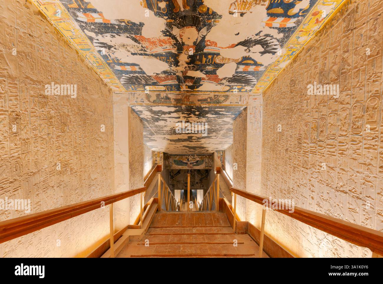 Luxor, Egypt - January 4, 2025. Tomb of Ramses V and Ramses VI in ...