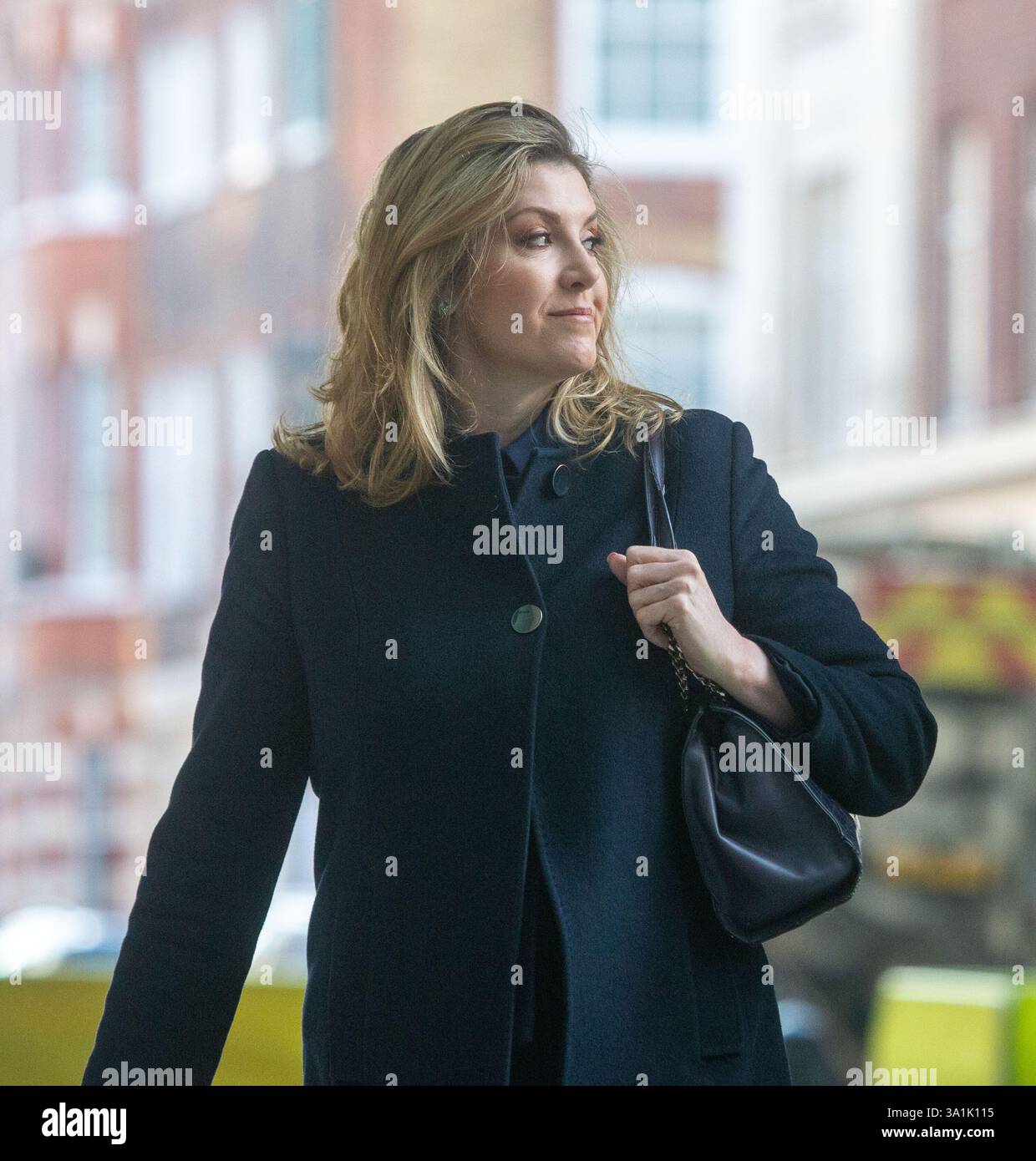 London, England, UK. 9th Mar, 2025. PENNY MORDAUNT is seen outside BBC ...