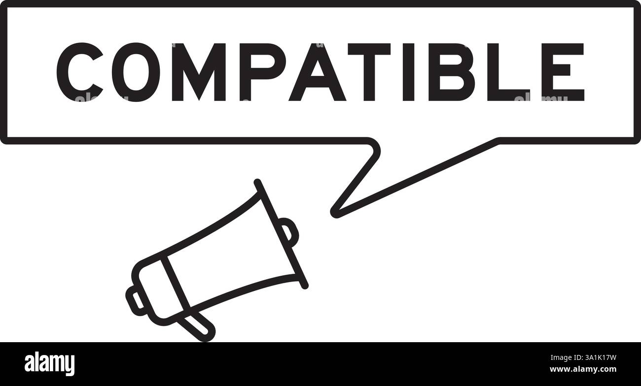 Megaphone icon with speech bubble in word compatible on white ...