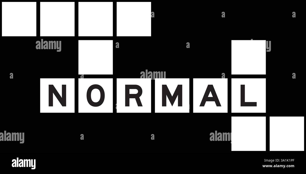 Alphabet letter in word normal on crossword puzzle background Stock ...