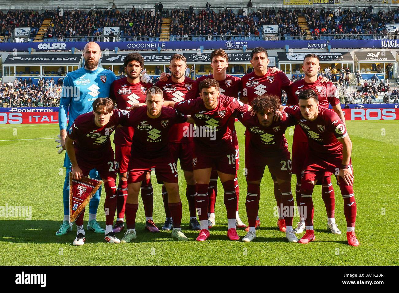 Parma, Italy. 08th Mar, 2025. The starting line up of Torino Fc seen ...