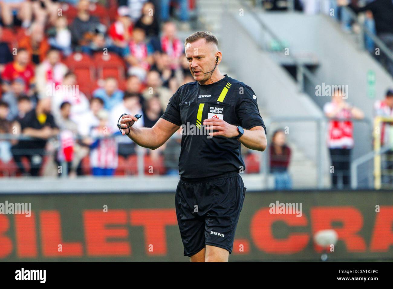 Krakow, Poland. 08th Mar, 2025. KRAKOW, POLAND, Mar 8 2025, A football ...