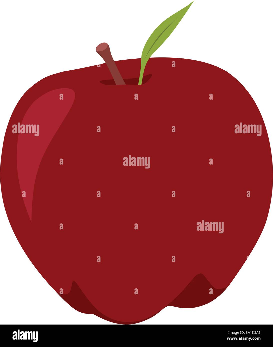 Vibrant red apple icon Stock Vector Images - Alamy