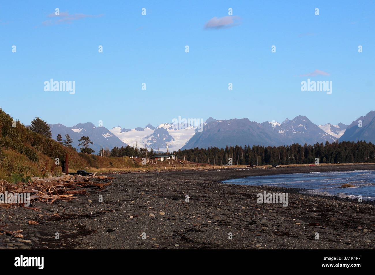 Alaska coast on Cook Inlet-Kenai Fjords National Park, Alaska Stock ...