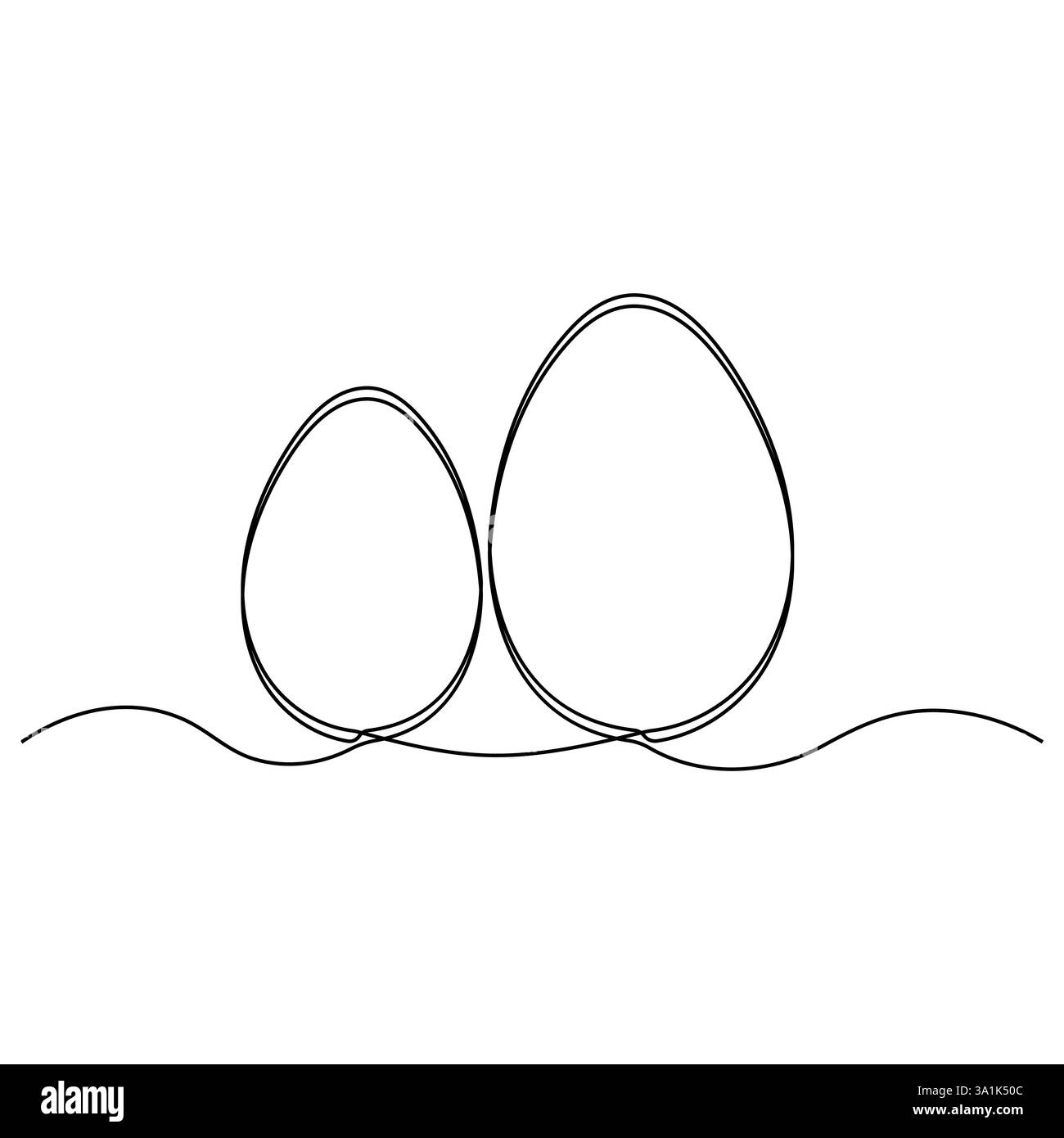Minimalist abstract easter egg Black and White Stock Photos & Images ...