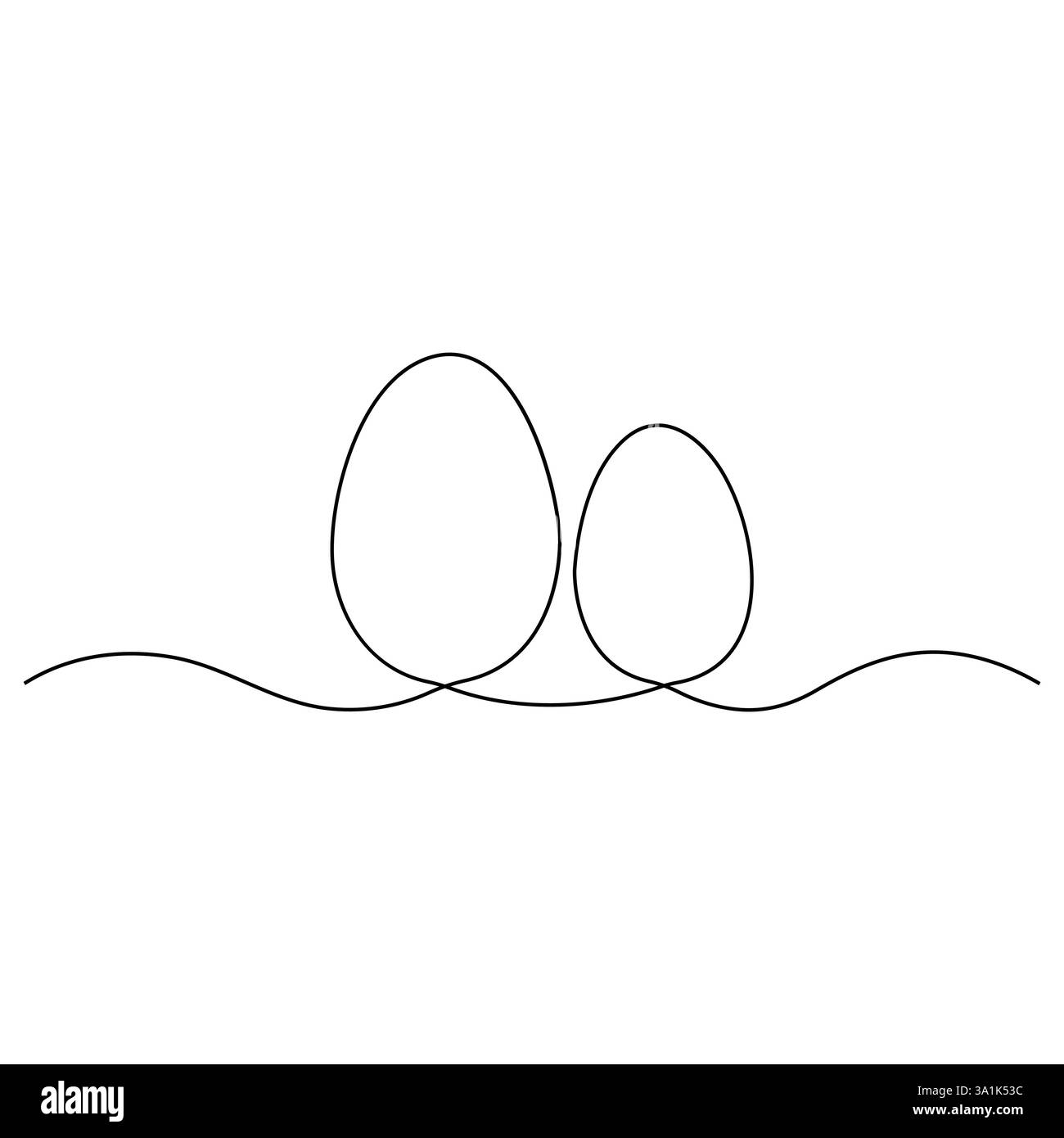 Minimalist abstract easter egg Black and White Stock Photos & Images ...