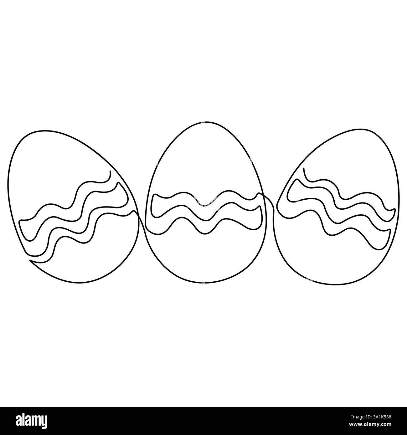 Minimalist abstract easter egg Black and White Stock Photos & Images ...