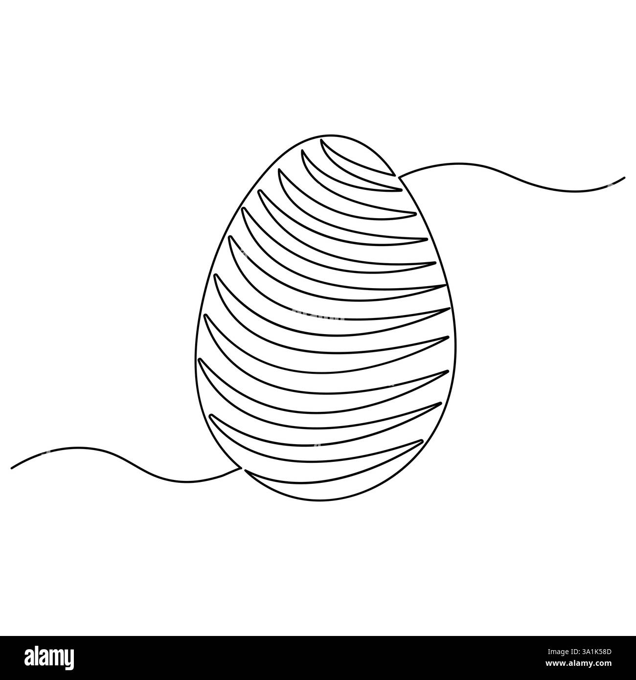 Minimalist abstract easter egg Black and White Stock Photos & Images ...
