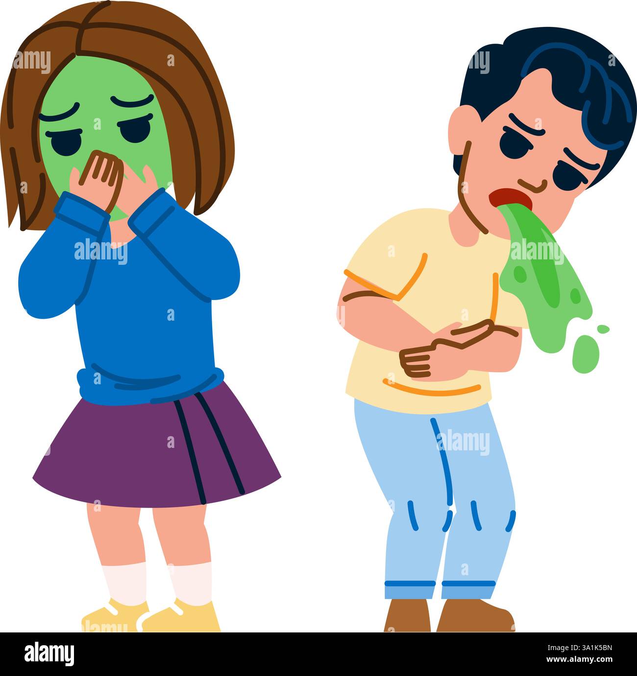 travel vomit kid vector Stock Vector Image & Art - Alamy