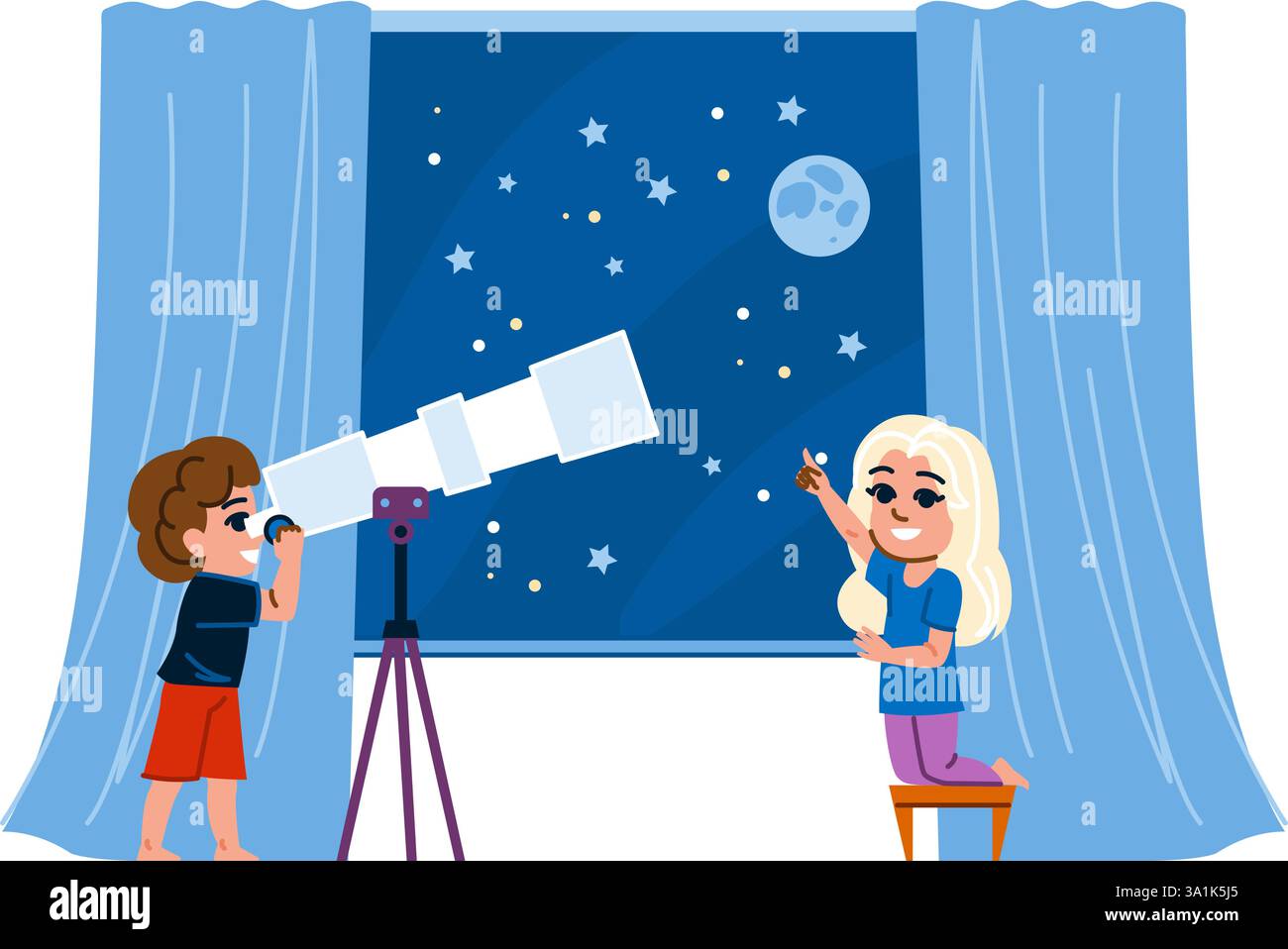 Stars planets comet nebula universe Stock Vector Images - Alamy