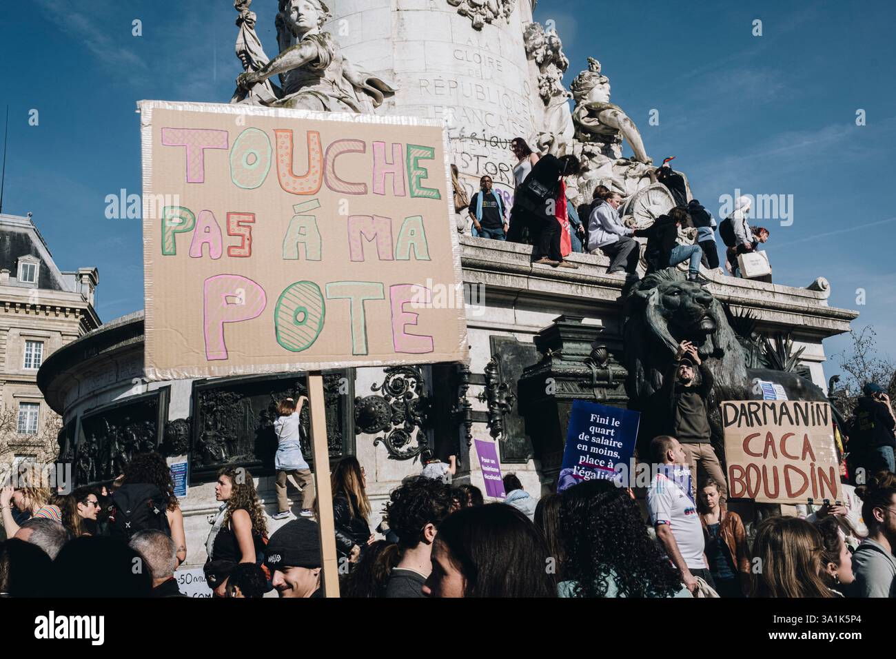 Paris, France. 08th Mar, 2025. For International Women's Rights Day on ...