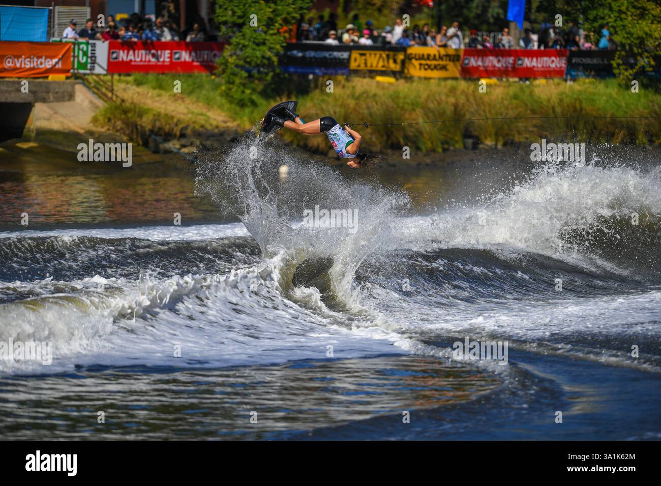 Hinata Yoshihara of Japan seen in action during Pro Women Wakeboard ...