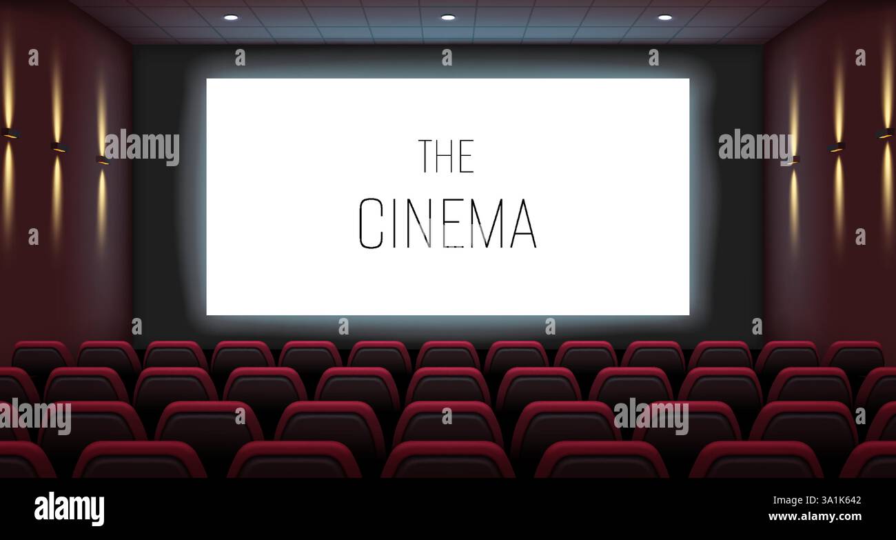 A stunning 3D-rendered vector illustration of an elegant theater ...