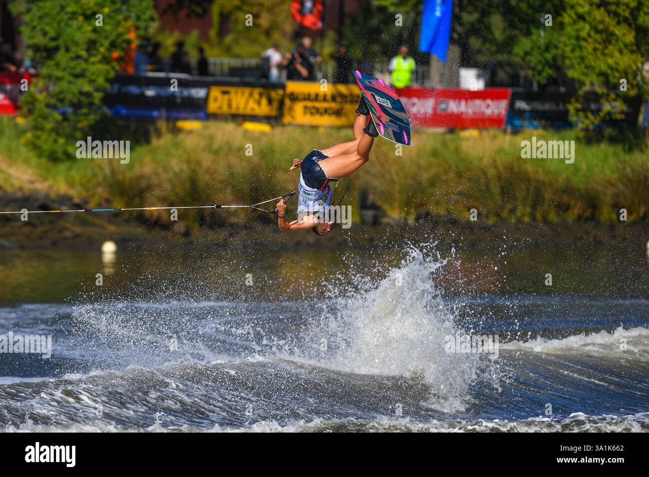 Nacha Holscher of Chie seen in action during Pro Women Wakeboard ...
