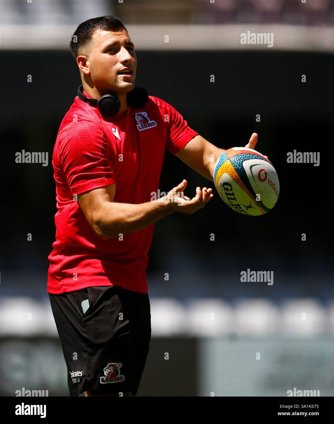 DURBAN, SOUTH AFRICA - MARCH 08: Rynardt Jonker of the Emirates Lions ...
