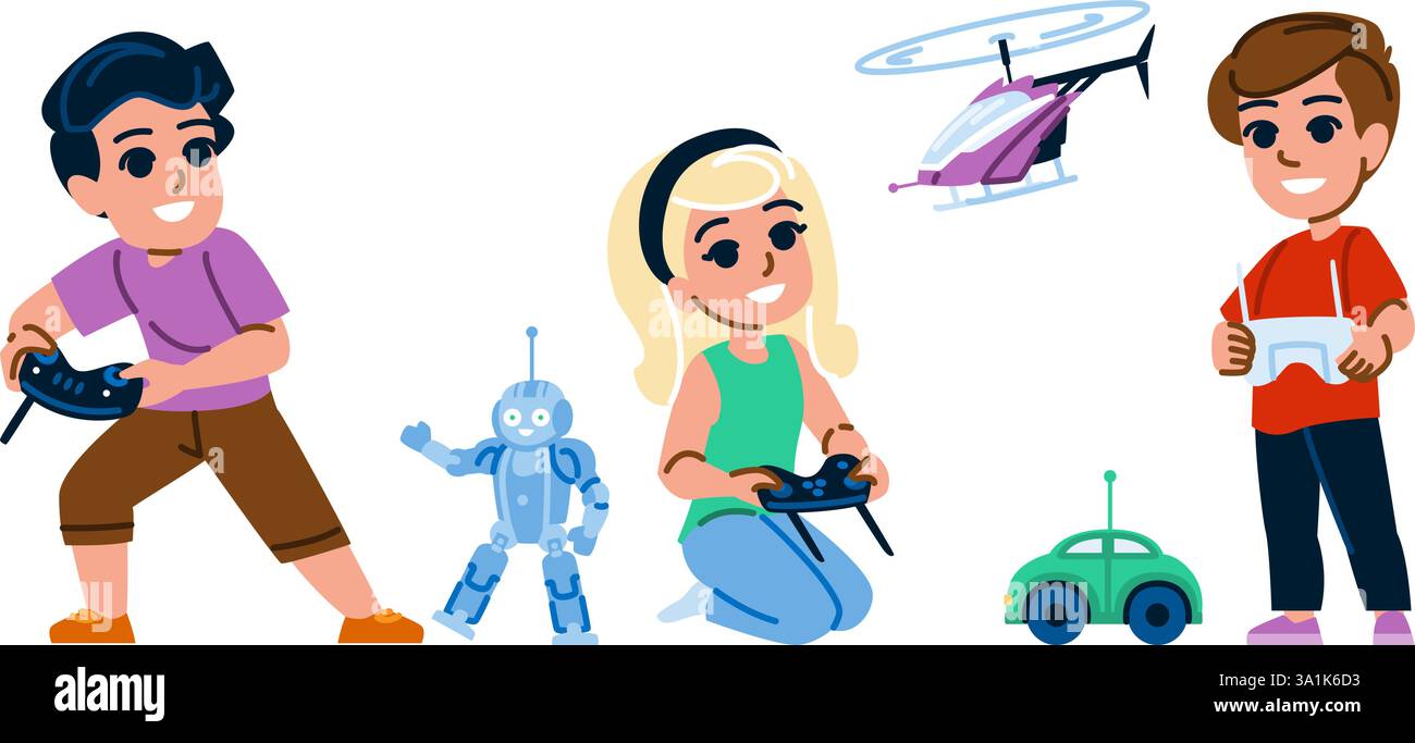 helicopter remote controlled toy vector Stock Vector Image & Art - Alamy