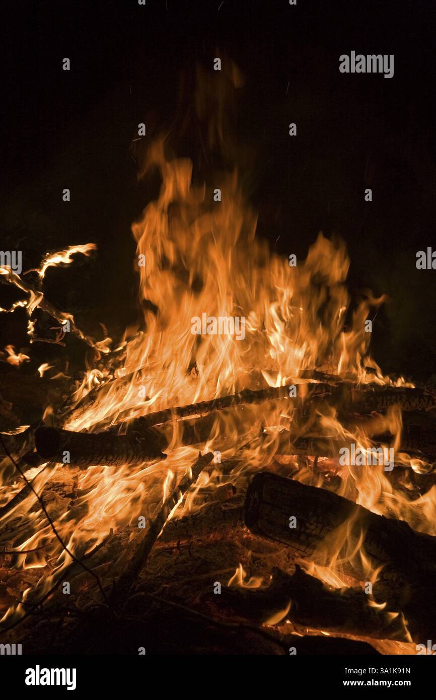 Easter Fire flame heat hot festival of fire wood burning five elements ...