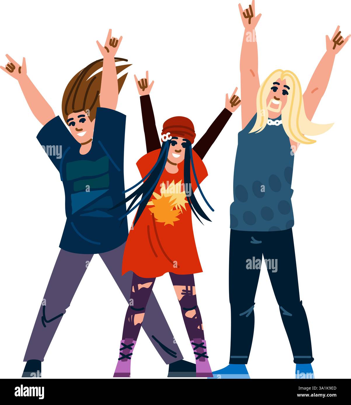 headbang metal concert vector Stock Vector Image & Art - Alamy