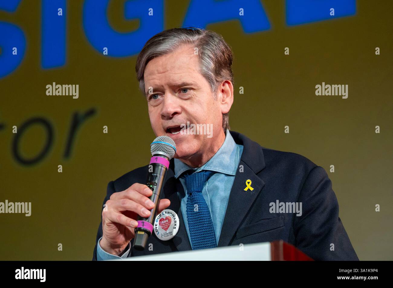 Brad Hoylman-Sigal attends a rally to save the landmark West Park ...