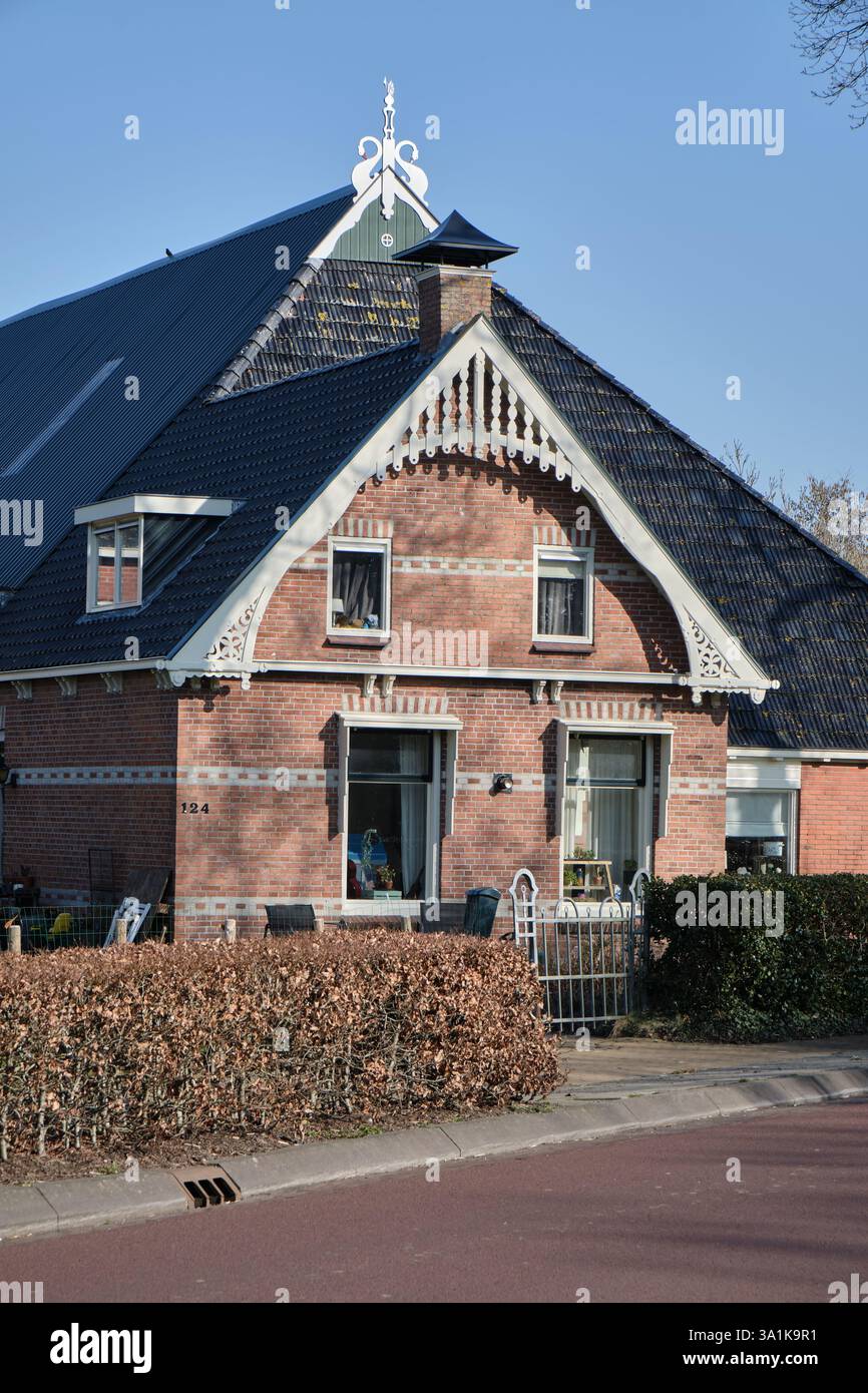 March 6, 2025 - Kollummersweach -Netherlands: Traditional Frisian farm ...