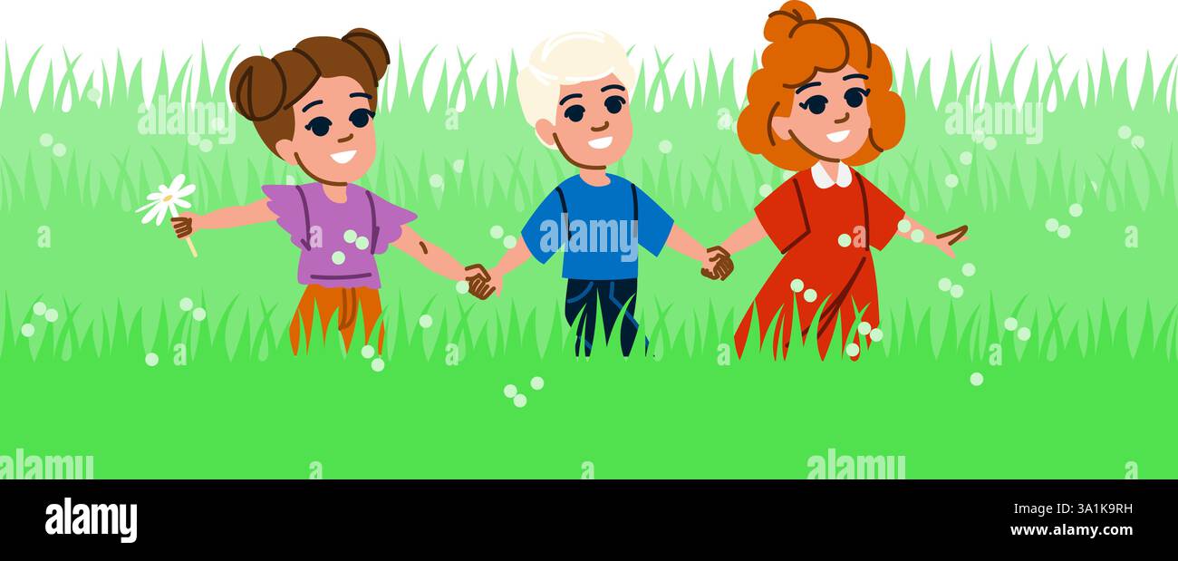 adventure kid nature walk vector Stock Vector Image & Art - Alamy