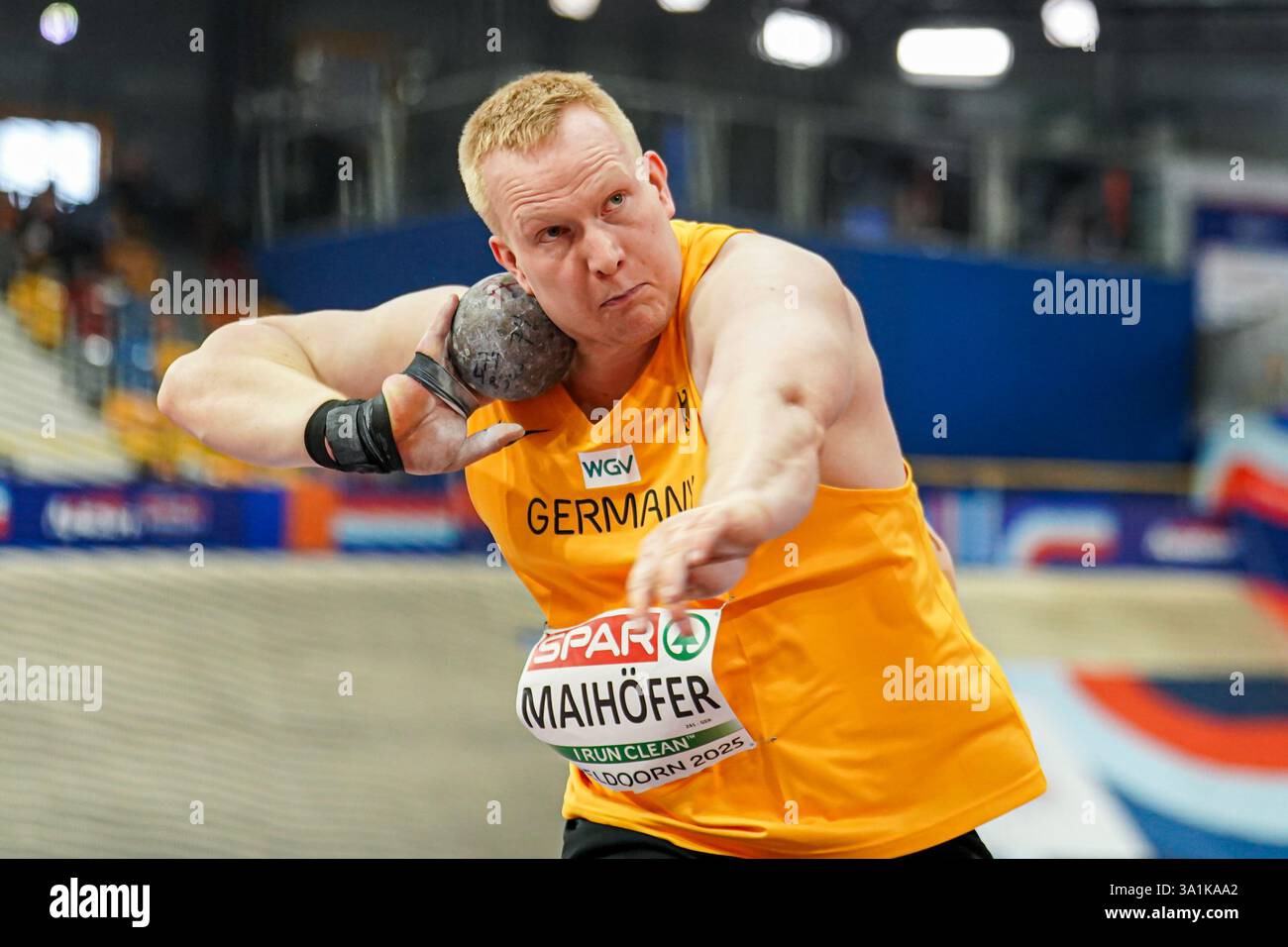 APELDOORN, NETHERLANDS - MARCH 9: Eric Maihofer of Germany competing in ...