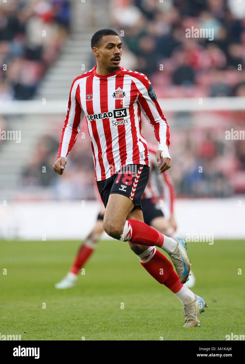 Sunderland's Wilson Isidor during the Sky Bet Championship match at the ...