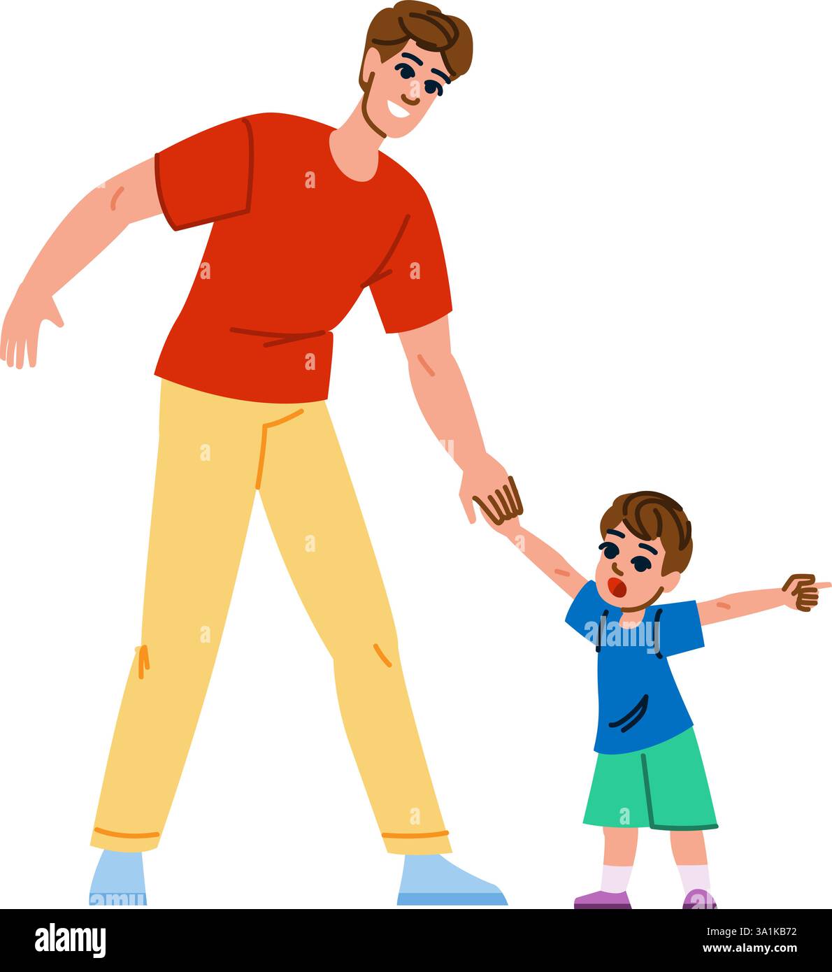 trust father talk son vector Stock Vector Image & Art - Alamy