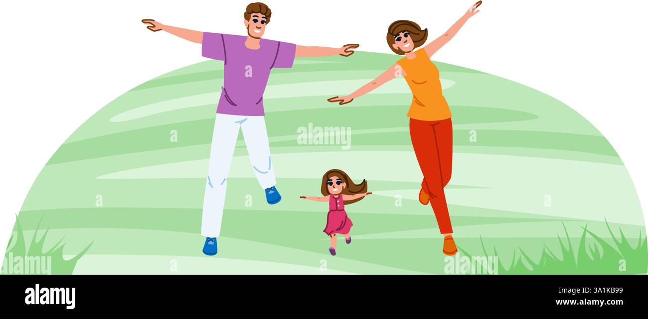 exploration family nature walk vector Stock Vector Image & Art - Alamy