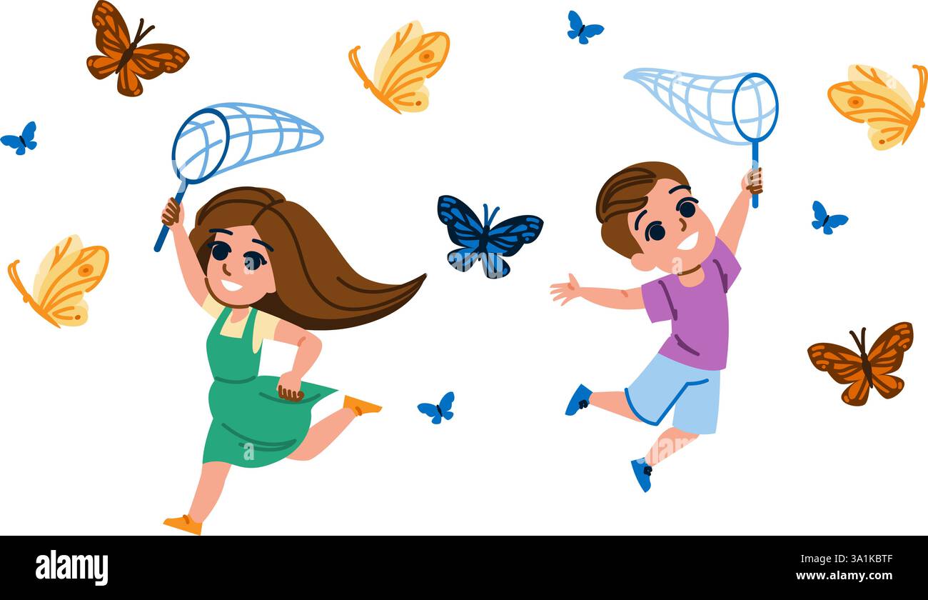 entomology butterfly catch net vector Stock Vector Image & Art - Alamy