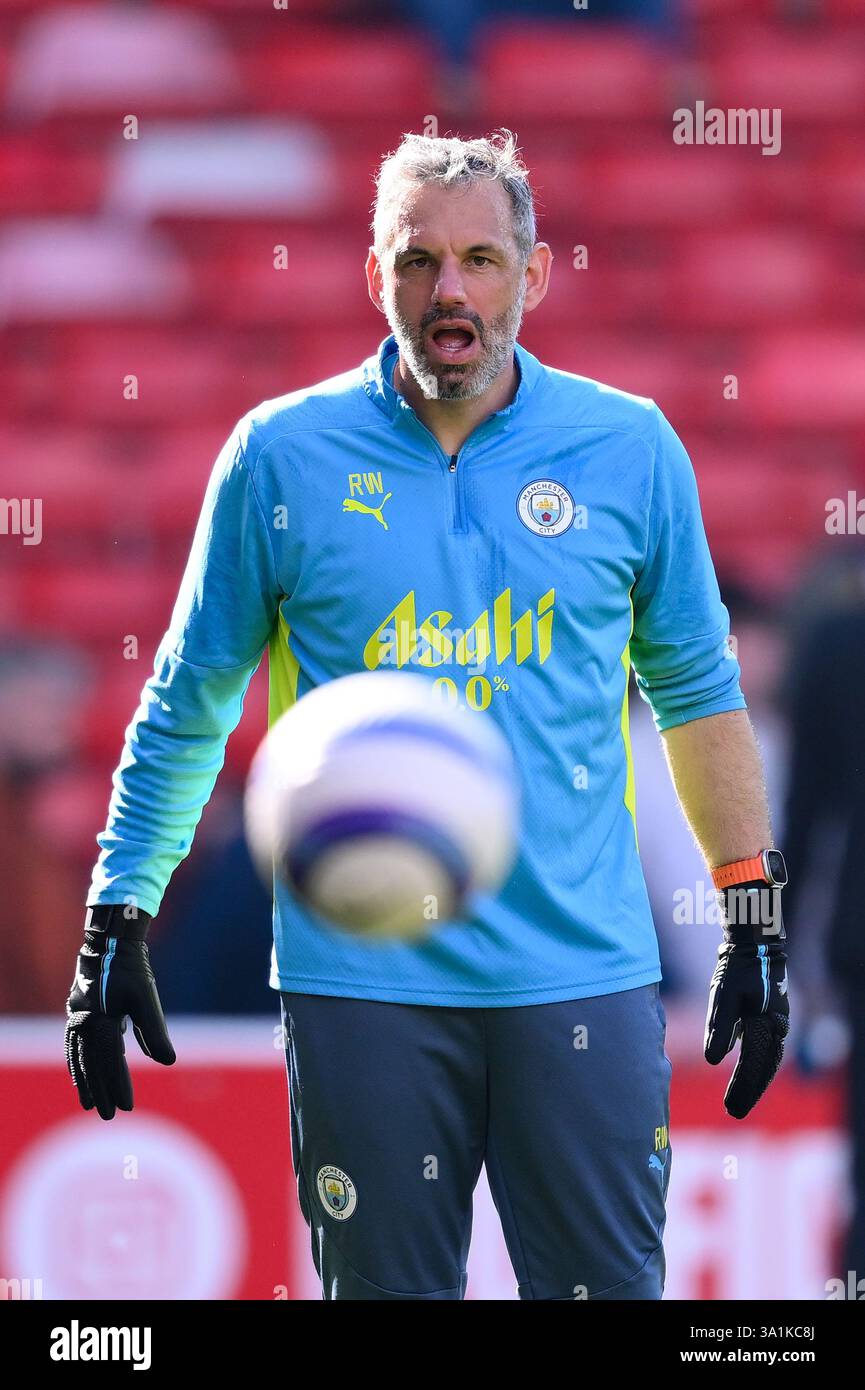 Nottingham, UK. 8th Mar 2025. Richard Wright, Manchester City ...