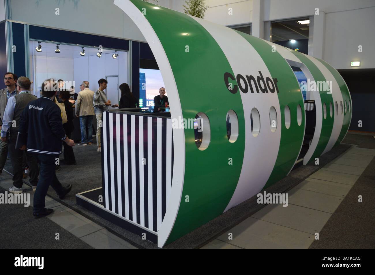Berlin, Germany - March 6, 2025 - Condor booth at ITB Berlin 2025 ...