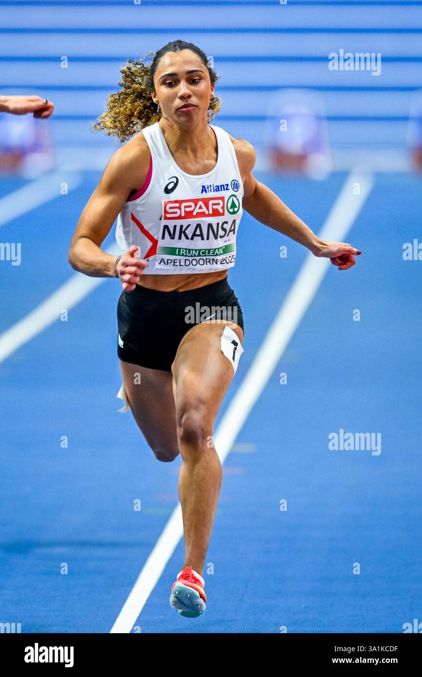 Apeldoorn, Netherlands. 09th Mar, 2025. Belgian Delphine Nkansa ...