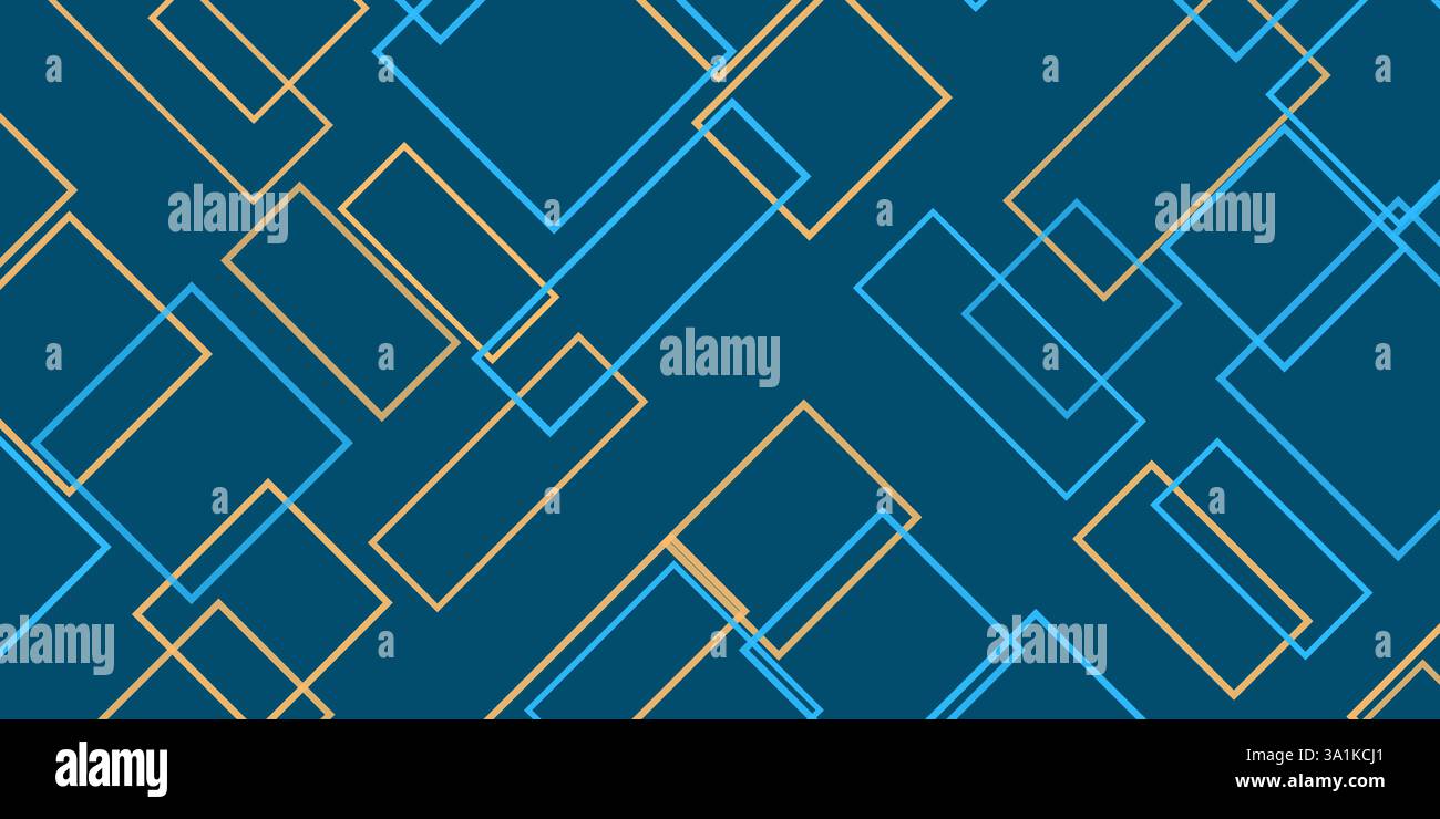 Simple Overlapping Rectangular Frames of Various Sizes, Colored in ...