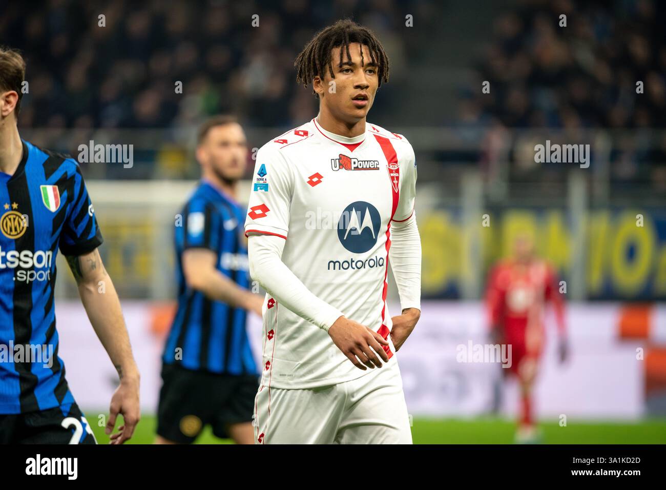 Milan, Italie. 08th Mar, 2025. Kevin Zeroli (AC Monza) during the ...