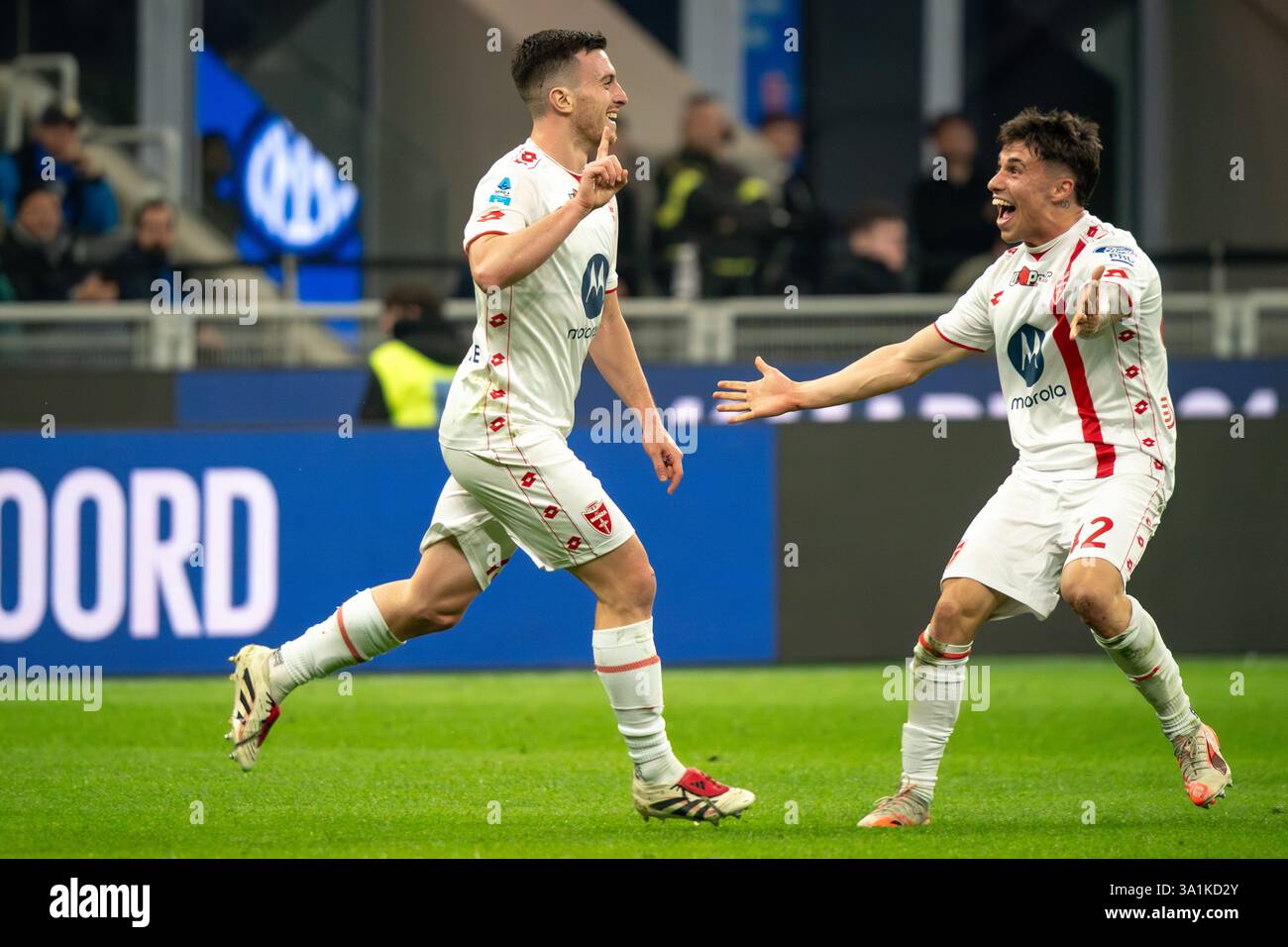 Samuele Birindelli (AC Monza) celebrates the goal during the Italian ...