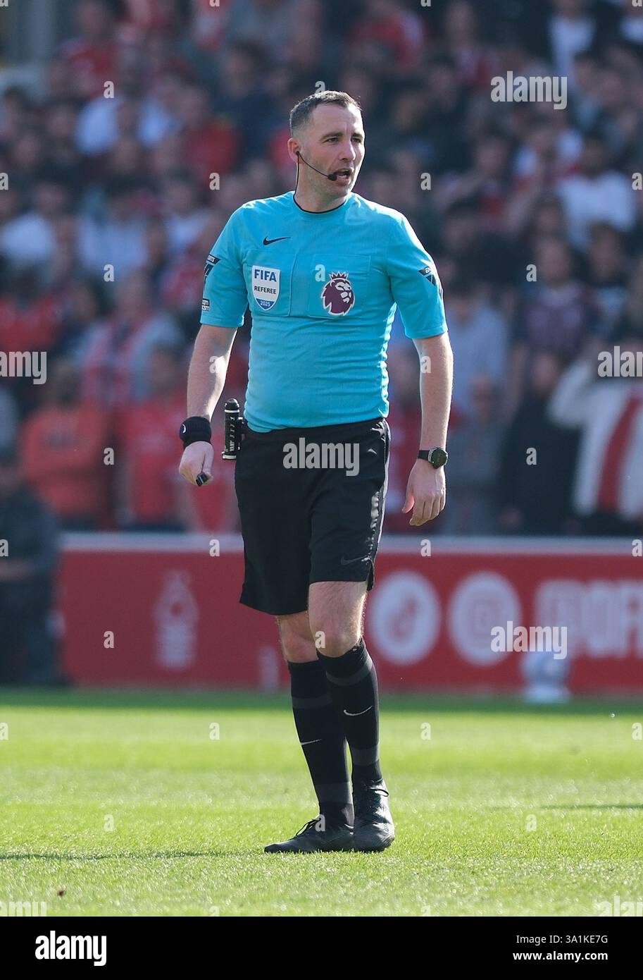 Nottingham, UK. 08th Mar, 2025. NOTTINGHAM, ENGLAND - MARCH 08: Referee ...