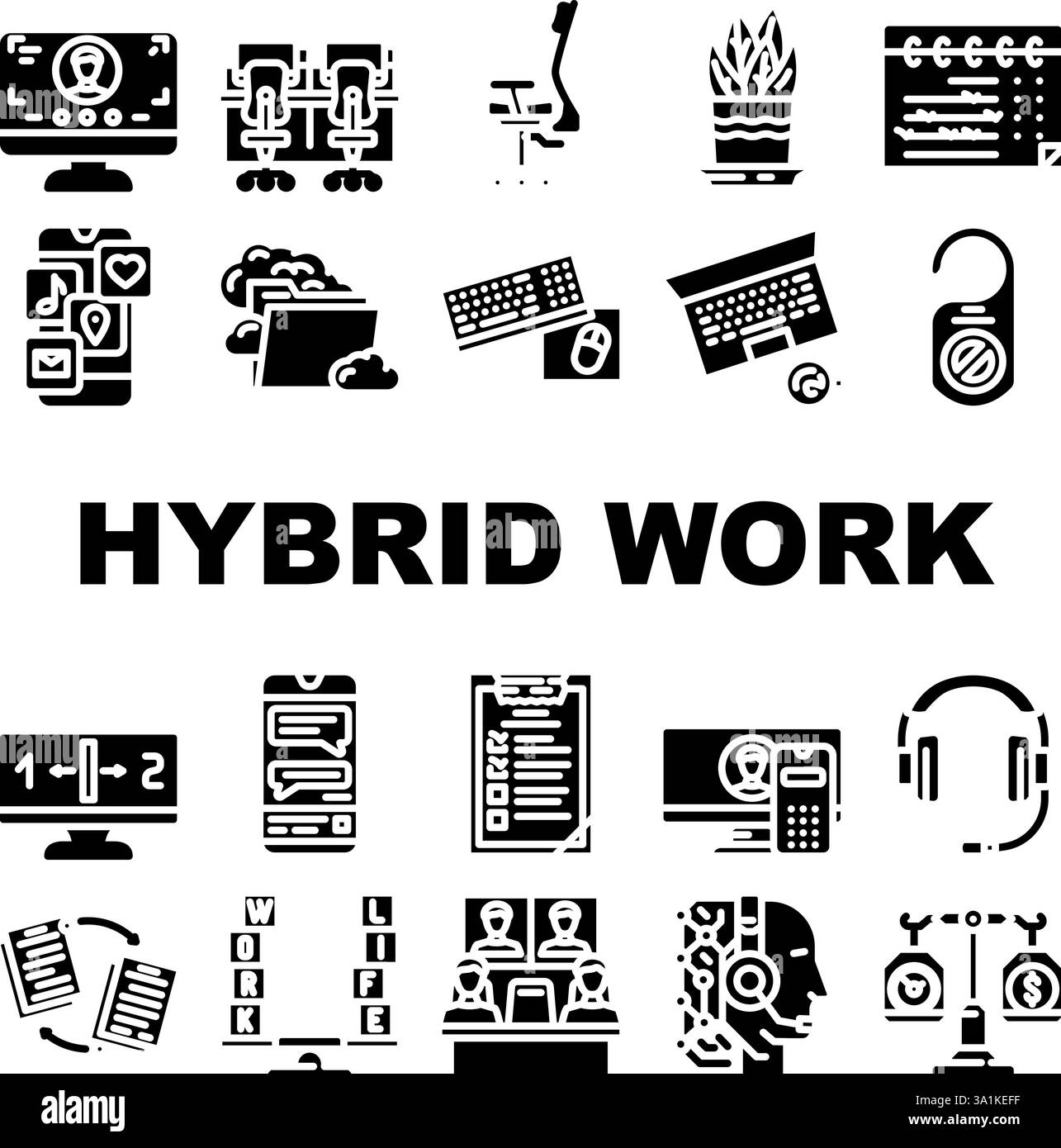 Remote work flexibility Black and White Stock Photos & Images - Alamy