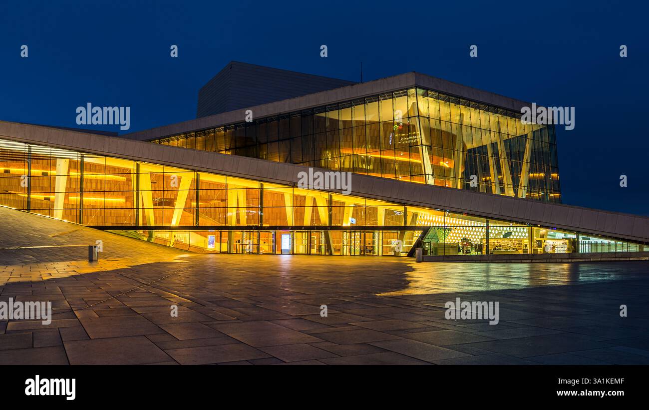 Norway, Oslo - 07 January 2020: View on a side of the National Oslo ...