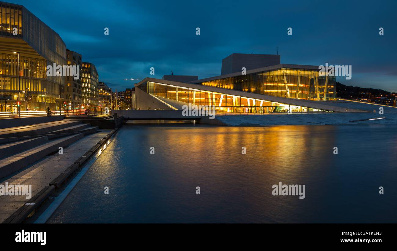 Norway, Oslo - 07 January 2020: View on a side of the National Oslo ...