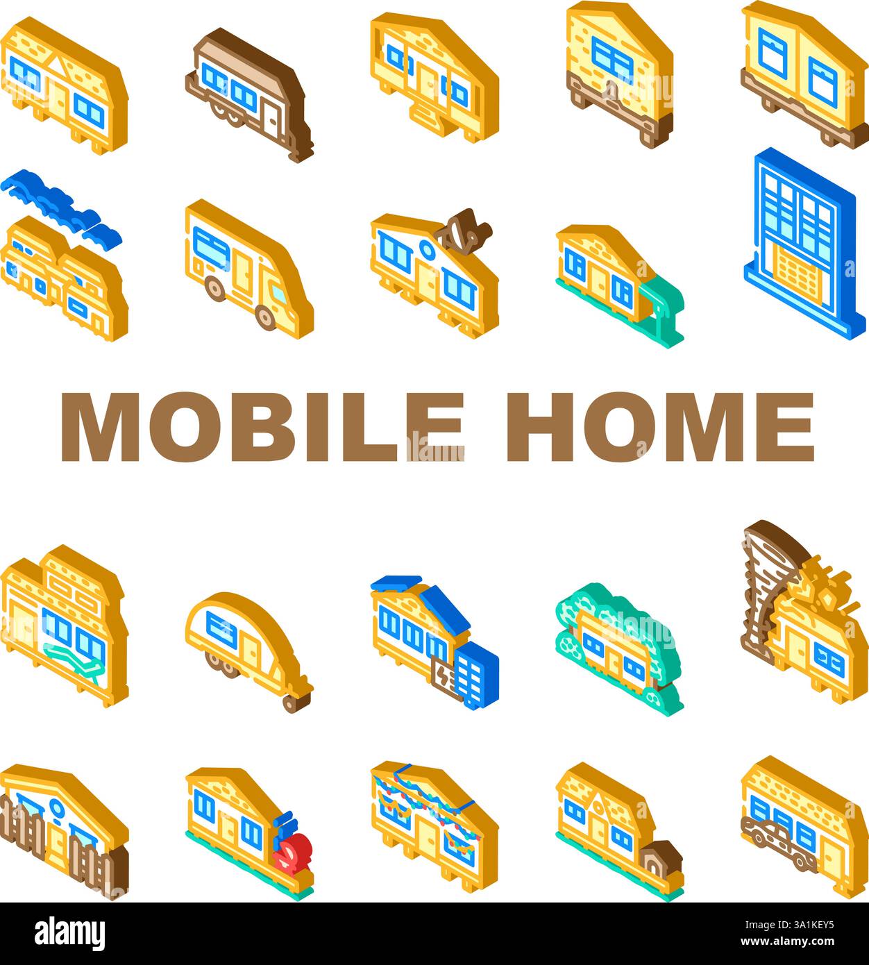 Manufactured home Stock Vector Images - Alamy