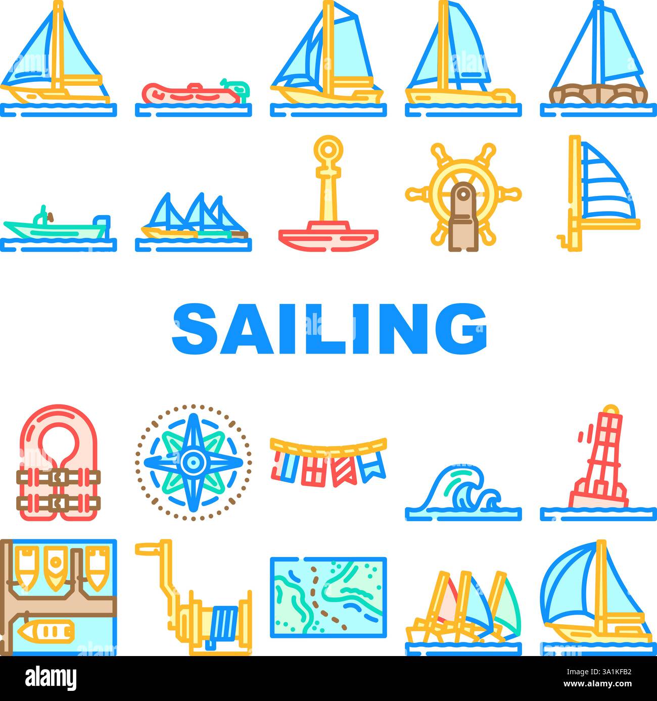 Sailing crew skipper Cut Out Stock Images & Pictures - Alamy
