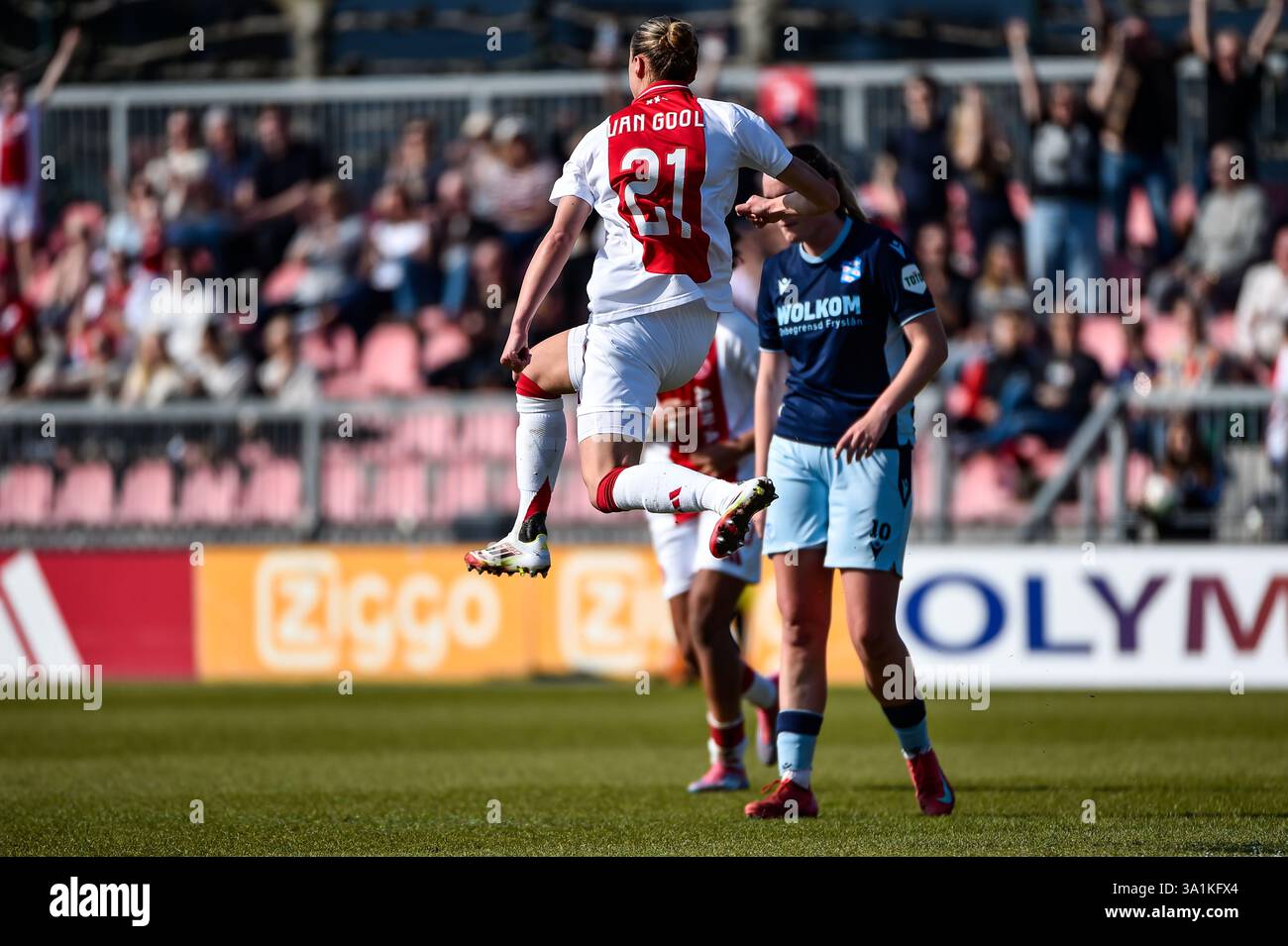AMSTERDAM, NETHERLANDS - MARCH 9: Rosa van Gool - AFC Ajax celebrates ...