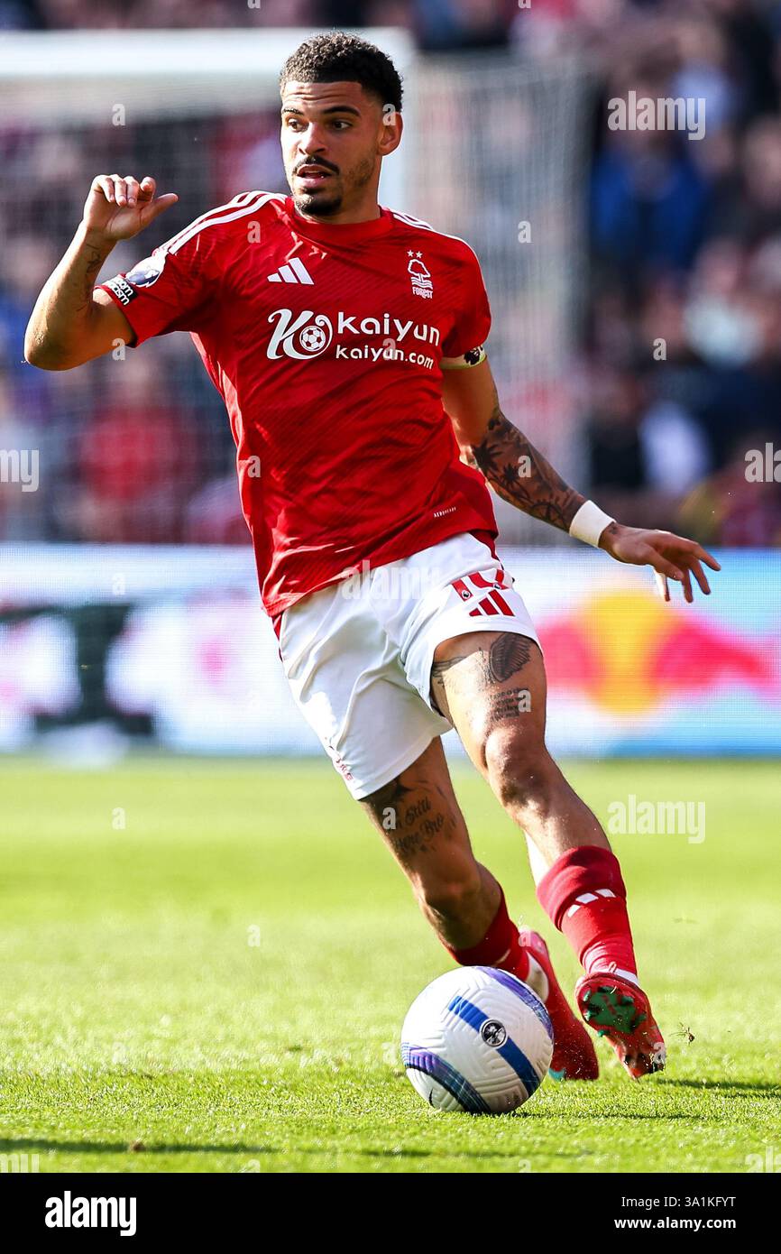 Nottingham, UK. 08th Mar, 2025. Morgan Gibbs-White of Nottingham Forest ...