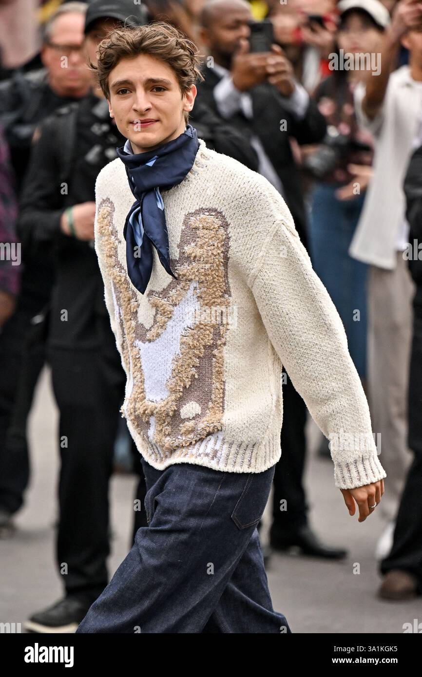 Vassili Schneider arriving at Lacoste show during Paris Fashion Week in ...