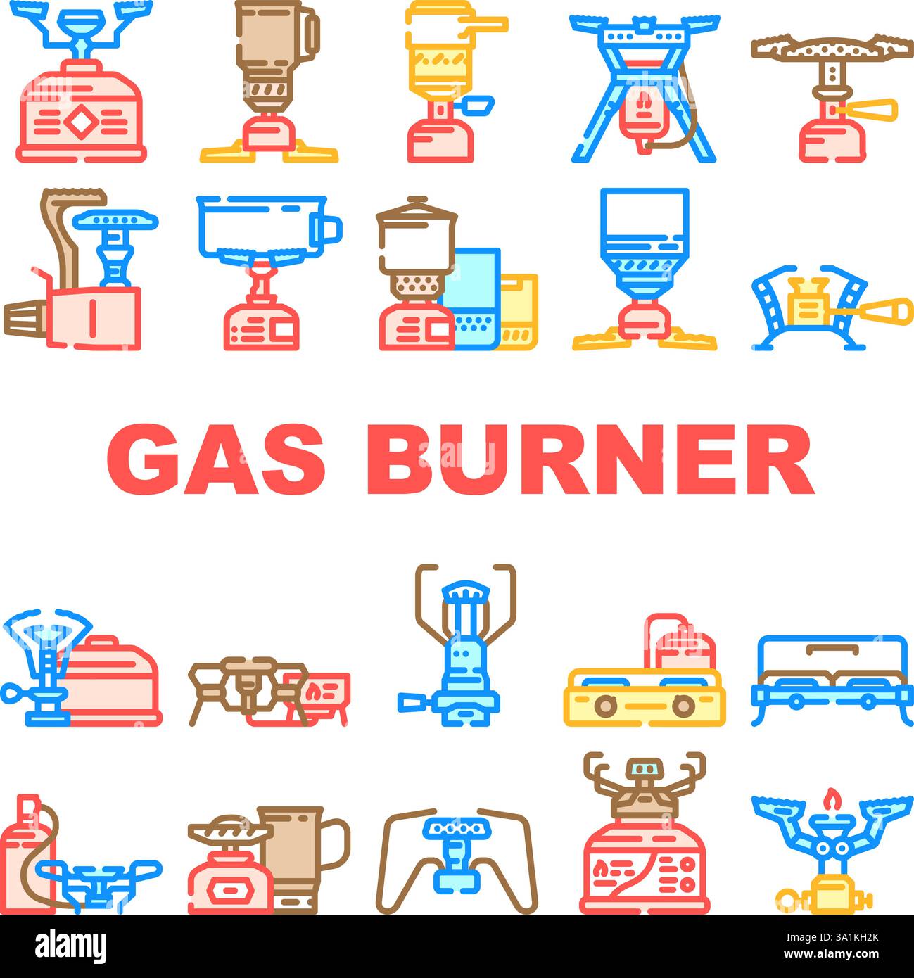 Control knob for gas burner Stock Vector Images - Alamy
