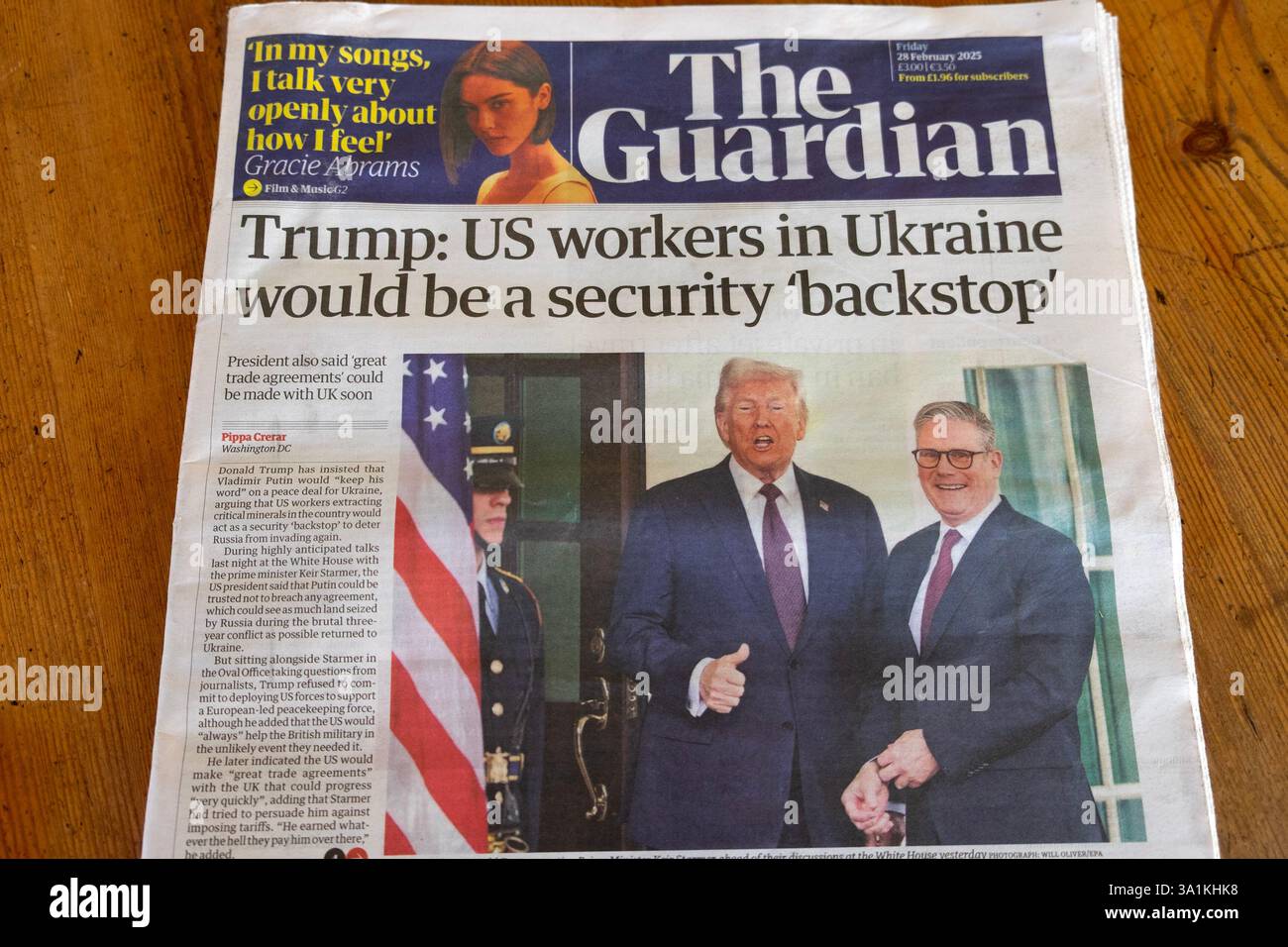 Donald 'Trump: US workers in Ukraine would be a security 'backstop ...