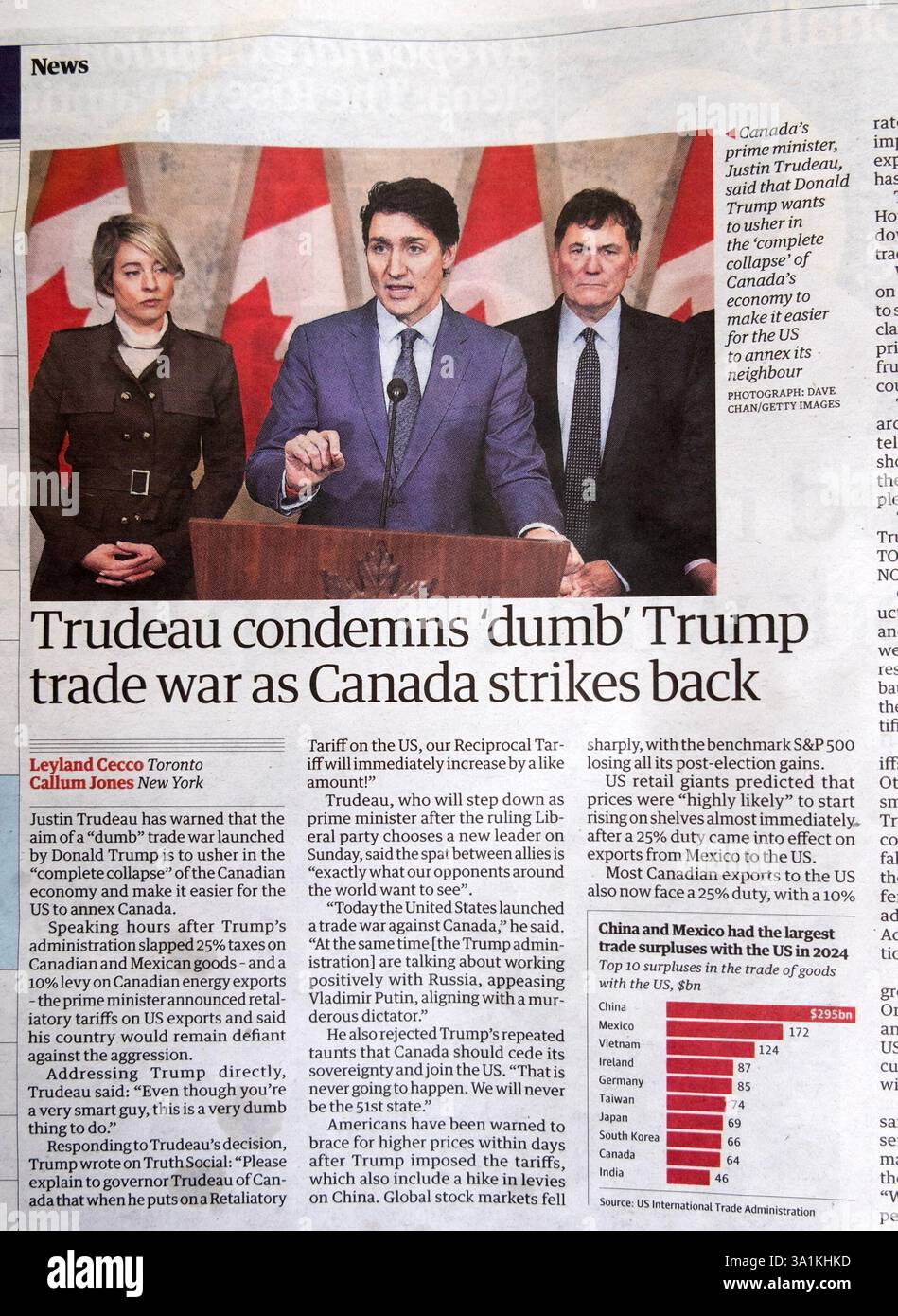 PM 'Justin Trudeau condemns 'dumb' Trump trade war as Canada strikes ...