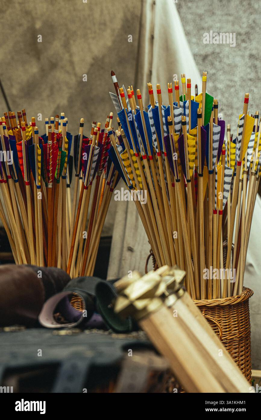 Arrows in baskets hi-res stock photography and images - Alamy